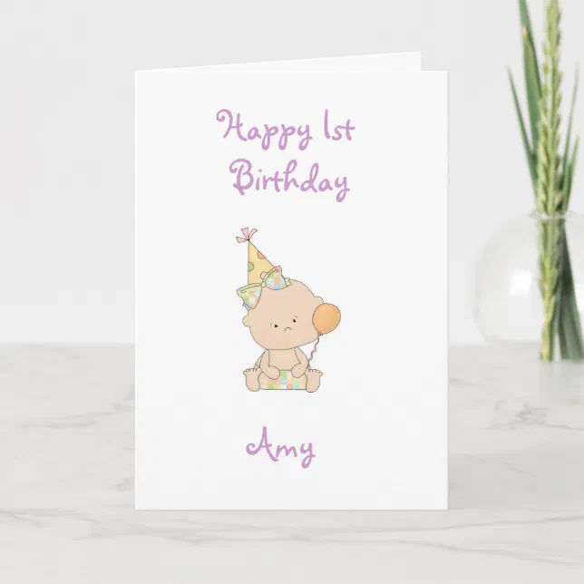 Ist Birthday Card | Zazzle