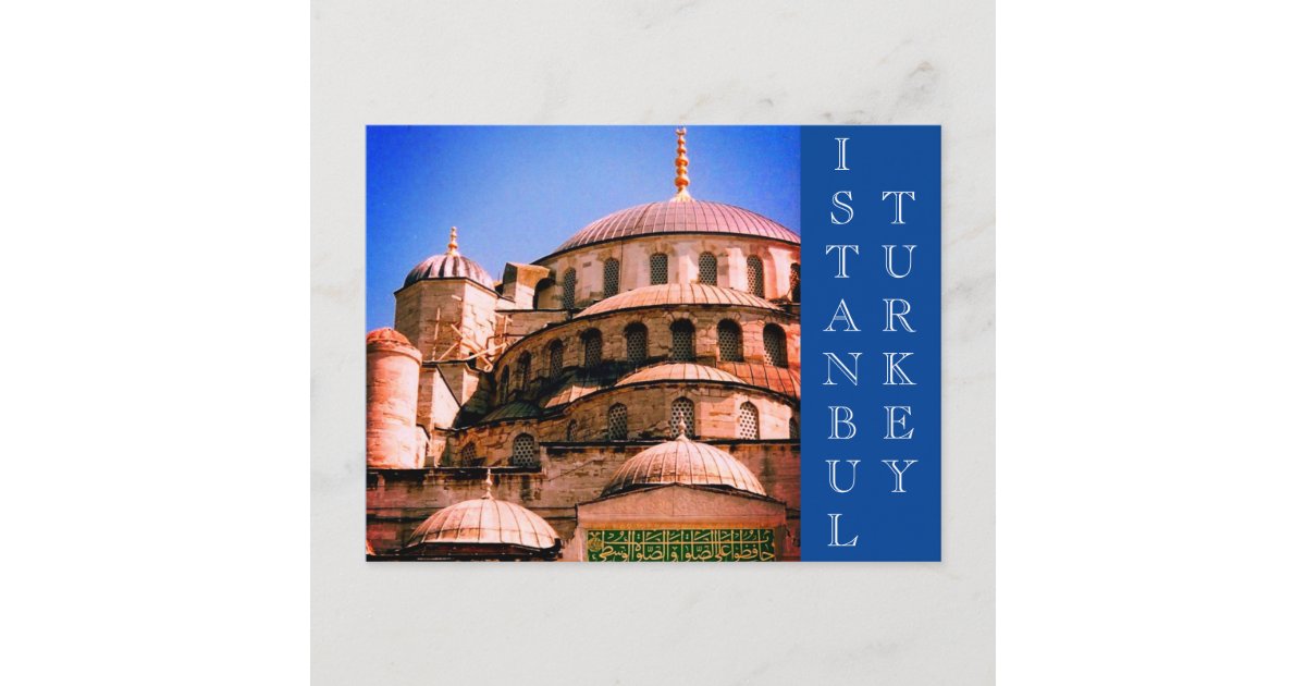 istanbul blue mosque postcard | Zazzle