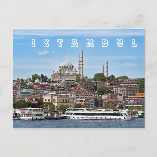 Istanbul. Cityscape. Postcard | Zazzle