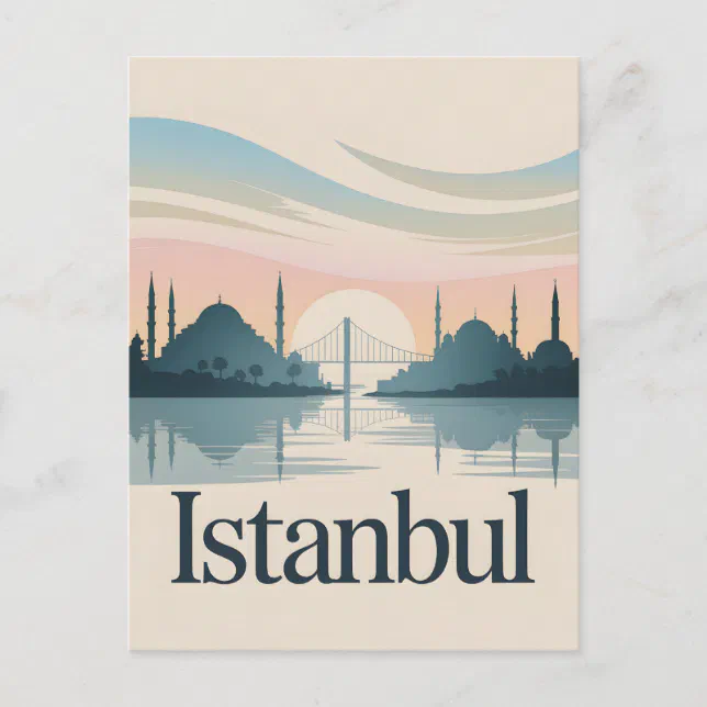 Istanbul vintage postcard | Zazzle