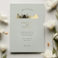 Istanbul Wedding Invitation Foil Invitation | Zazzle