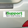 iSupport Bipolar Disorder Bumper Sticker | Zazzle