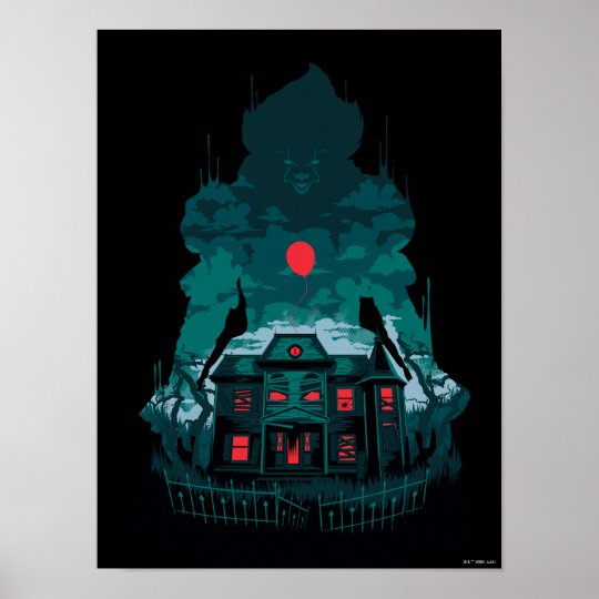 It Chapter 2 | Pennywise and House Poster | Zazzle.com