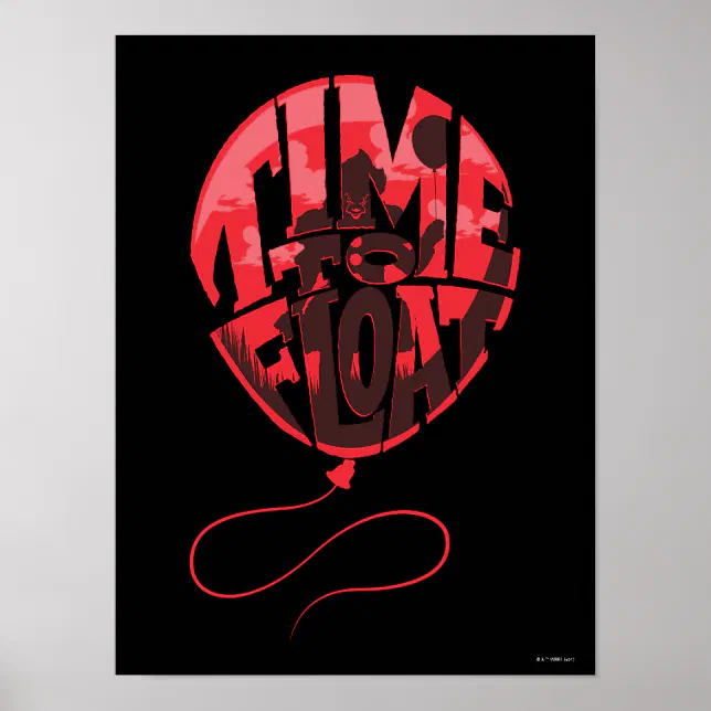 It Chapter 2 | Time to Float Balloon Graphic Poster | Zazzle