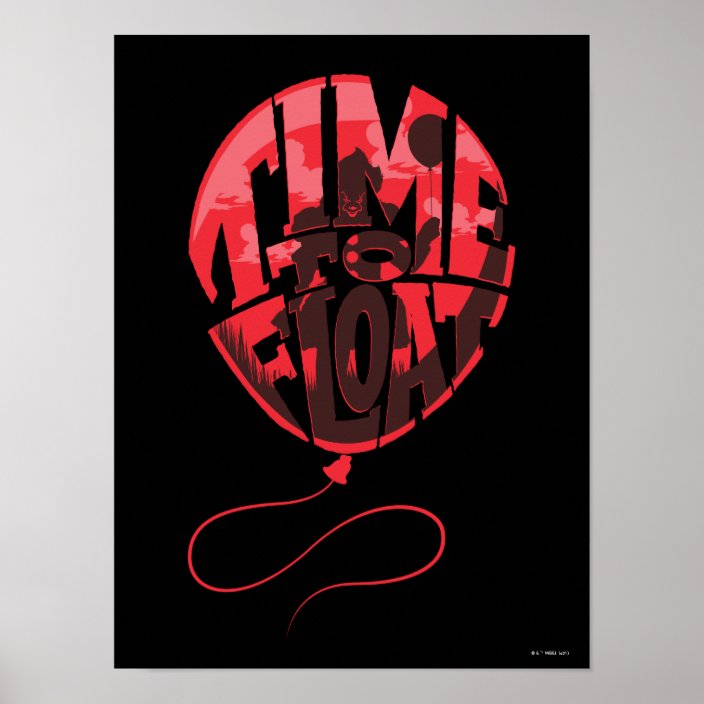 It Chapter 2 | Time to Float Balloon Graphic Poster | Zazzle.com