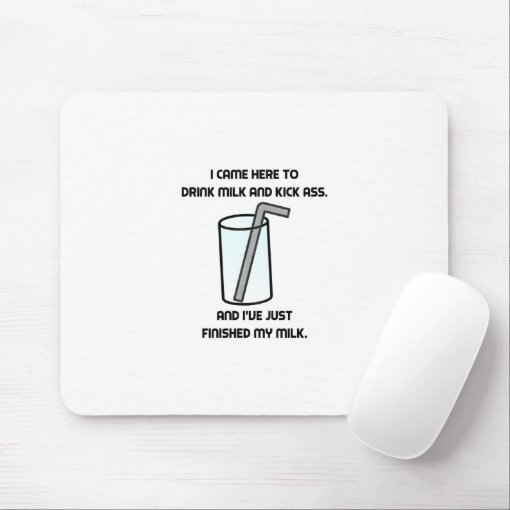 IT Crowd Drink Milk Mouse Pad | Zazzle