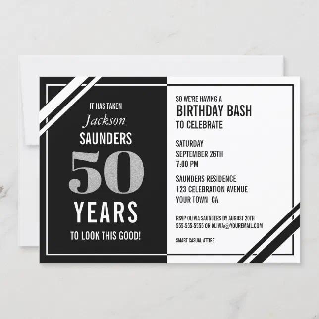It has taken 50 Years to Look This Good Invitation | Zazzle