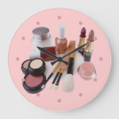 It Is Makeup Time Somewhere Large Clock | Zazzle