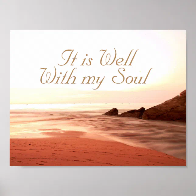 It is Well With My Soul, Beloved Hymn Poster | Zazzle