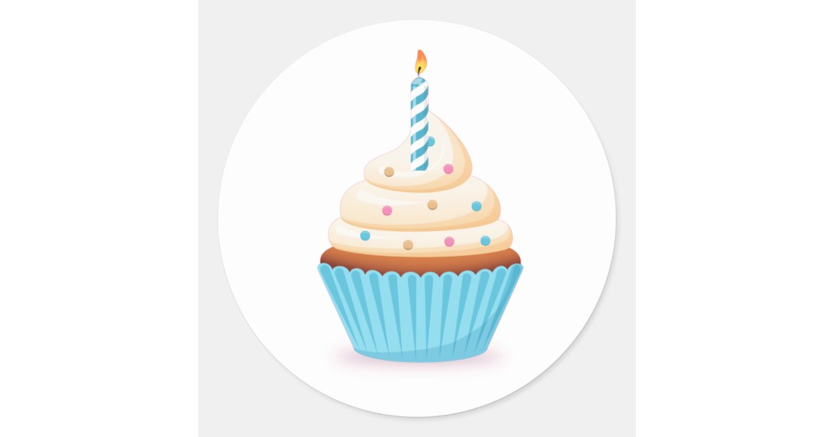 It is Your Happy Birthday Cupcake / Stickers | Zazzle