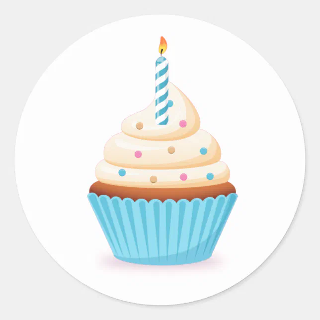 It is Your Happy Birthday Cupcake / Stickers | Zazzle