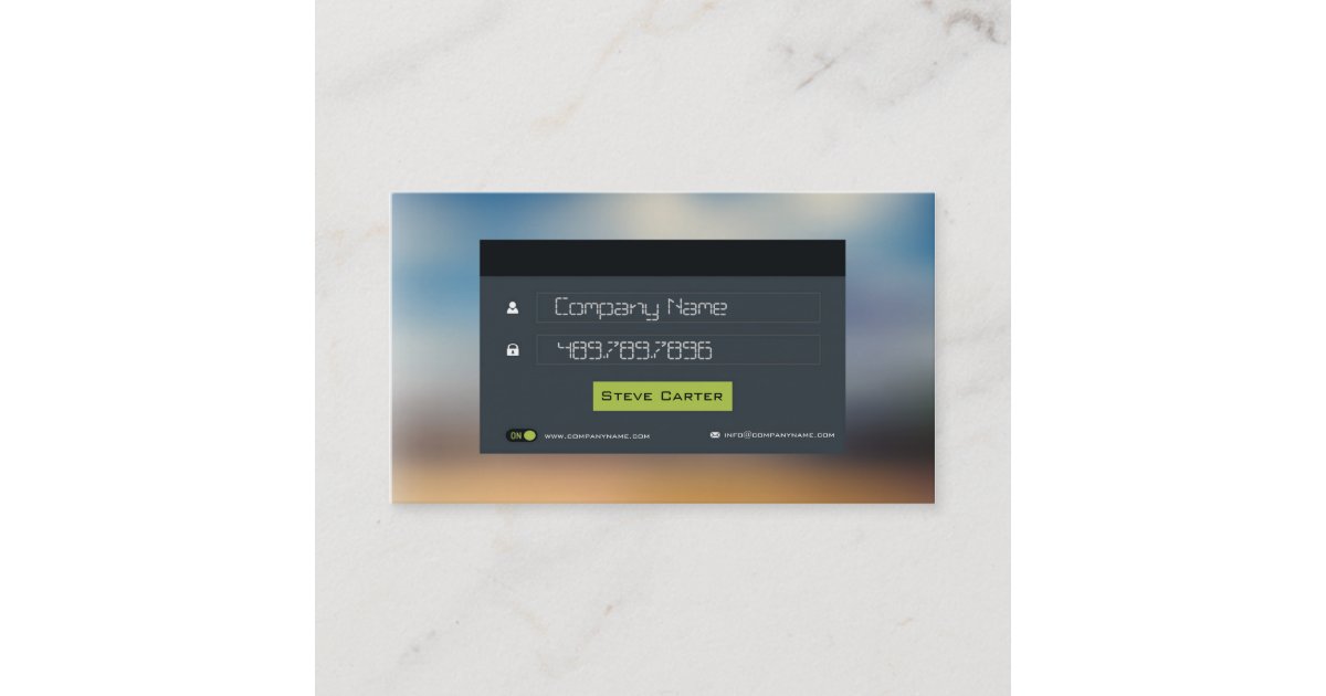 IT Manager Programmer Login Computer Coder Business Card | Zazzle