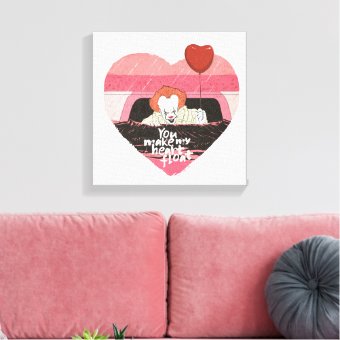 IT | Pennywise - You Make My Heart Float Canvas Print | Zazzle