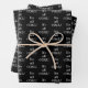 It’s All Coal Christmas Black Typography Novelty Wrapping Paper Sheets ...