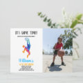 It’s Game Time Basketball Birthday Invitation | Zazzle