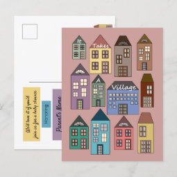 It Takes a Village Invitation Postcard | Zazzle