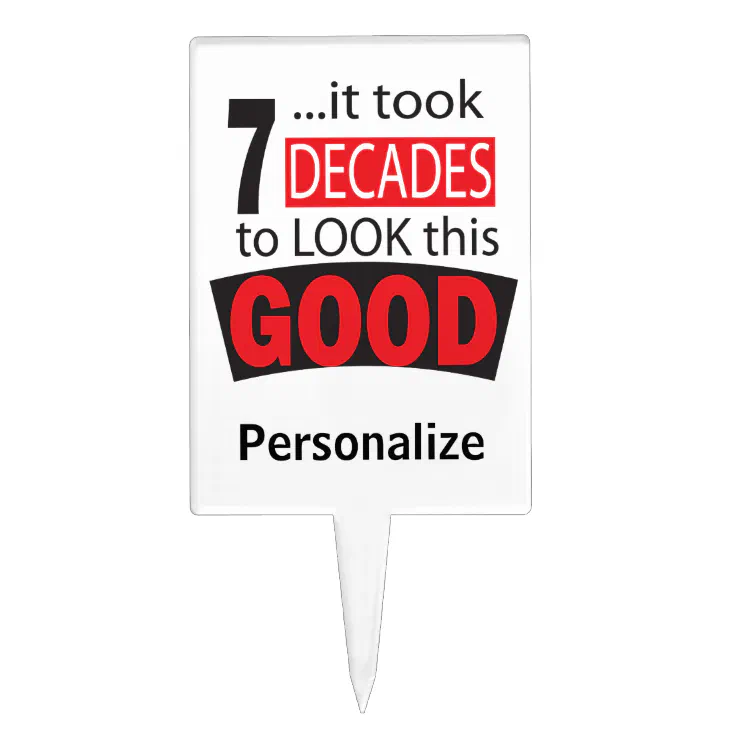It Took 7 Decades to Look this GOOD Cake Topper | Zazzle