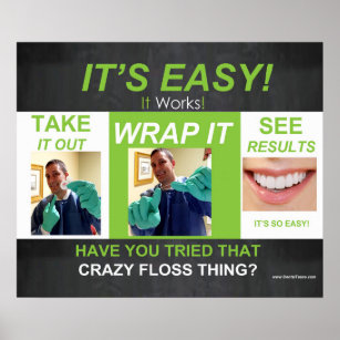 Dental Floss Posters & Photo Prints | Zazzle