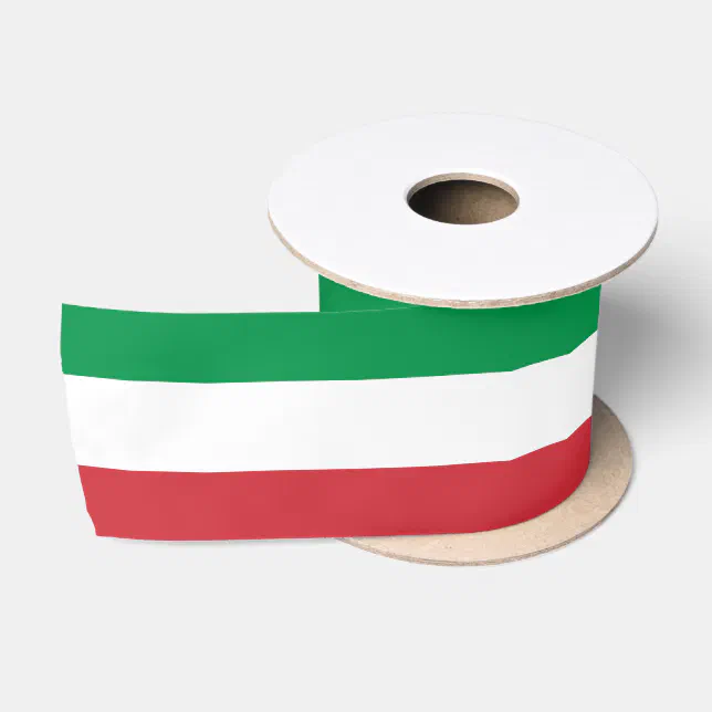 Italia Colors & Italy, Italian Flag fashion sports Satin Ribbon | Zazzle