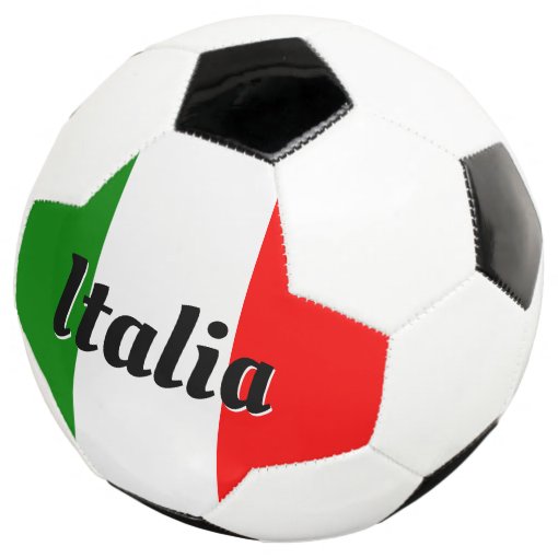 Italia Italian Flag of Italy il Tricolore Custom Soccer Ball | Zazzle