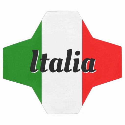Italia Italian Flag of Italy il Tricolore Custom Soccer Ball | Zazzle