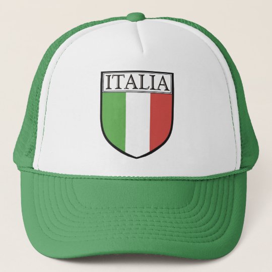 Italia Shield Hat / Italy Flag Cap | Zazzle.com