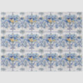 Italian Amalfi Coast Tile Blue and White Decoupage Tissue Paper | Zazzle