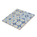 Italian Amalfi Tile Blue Yellow Ceramic Tile | Zazzle