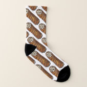 Italian Bakery Chocolate Chip Cannoli Pastry Socks | Zazzle