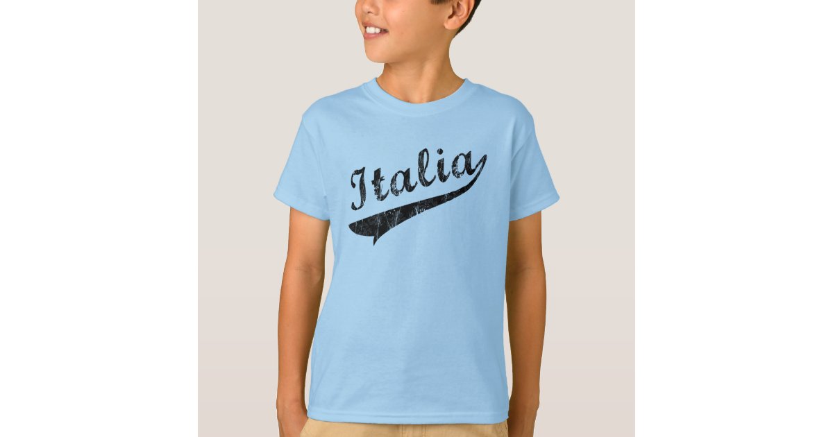 Italian Baseball Logo Kids T-Shirt | Zazzle