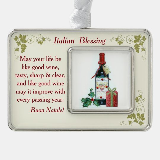 Italian Blessing Ornament 2 | Zazzle.com