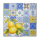 Italian Blue Pattern Lemon Summer Bridesmaid Gift Ceramic Tile | Zazzle