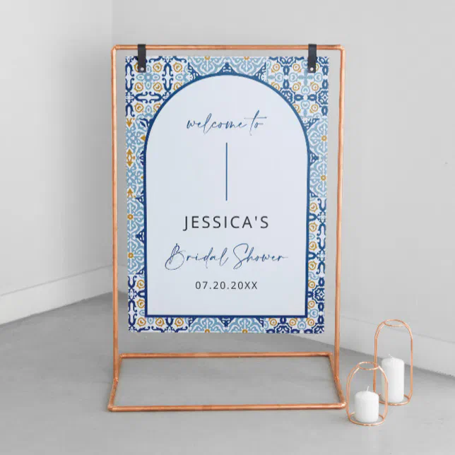 Italian bridal shower welcome sign acrylic | Zazzle