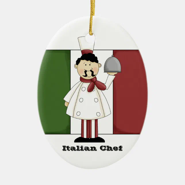Italian Chef #4 Kitchen Ornament | Zazzle