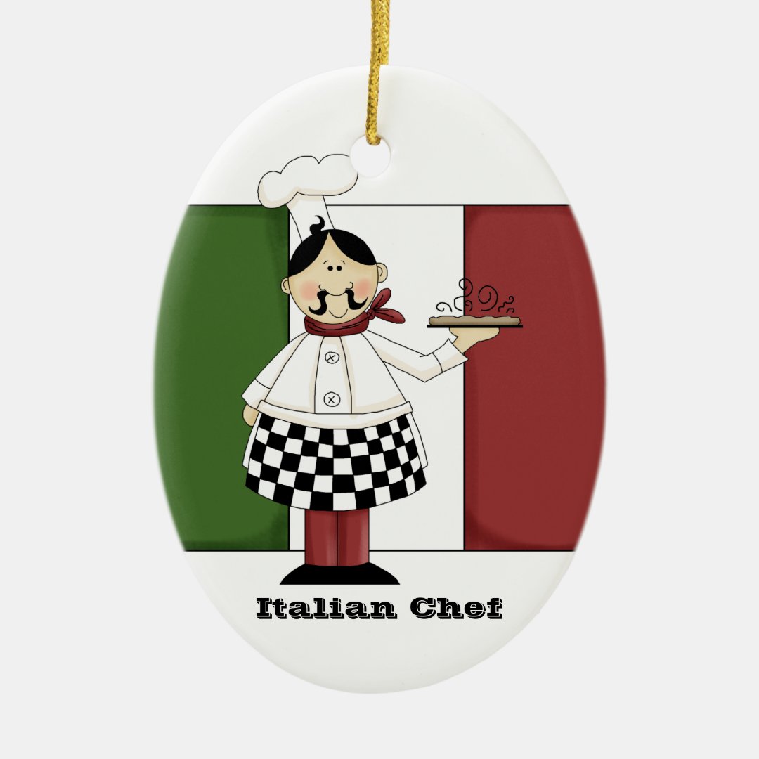 Italian Chef #7 Kitchen Ornament | Zazzle