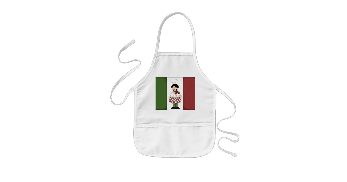 Italian Chef kids kitchen apron | Zazzle
