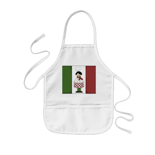 Italian Chef kids kitchen apron | Zazzle
