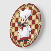 Italian Chef Large Clock | Zazzle