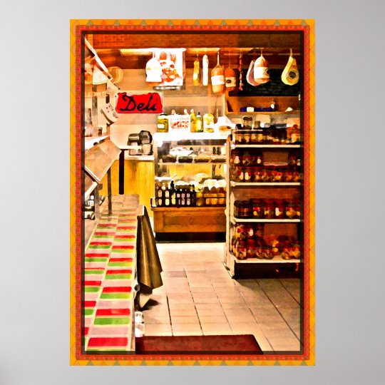 Italian Deli Poster Print | Zazzle.com