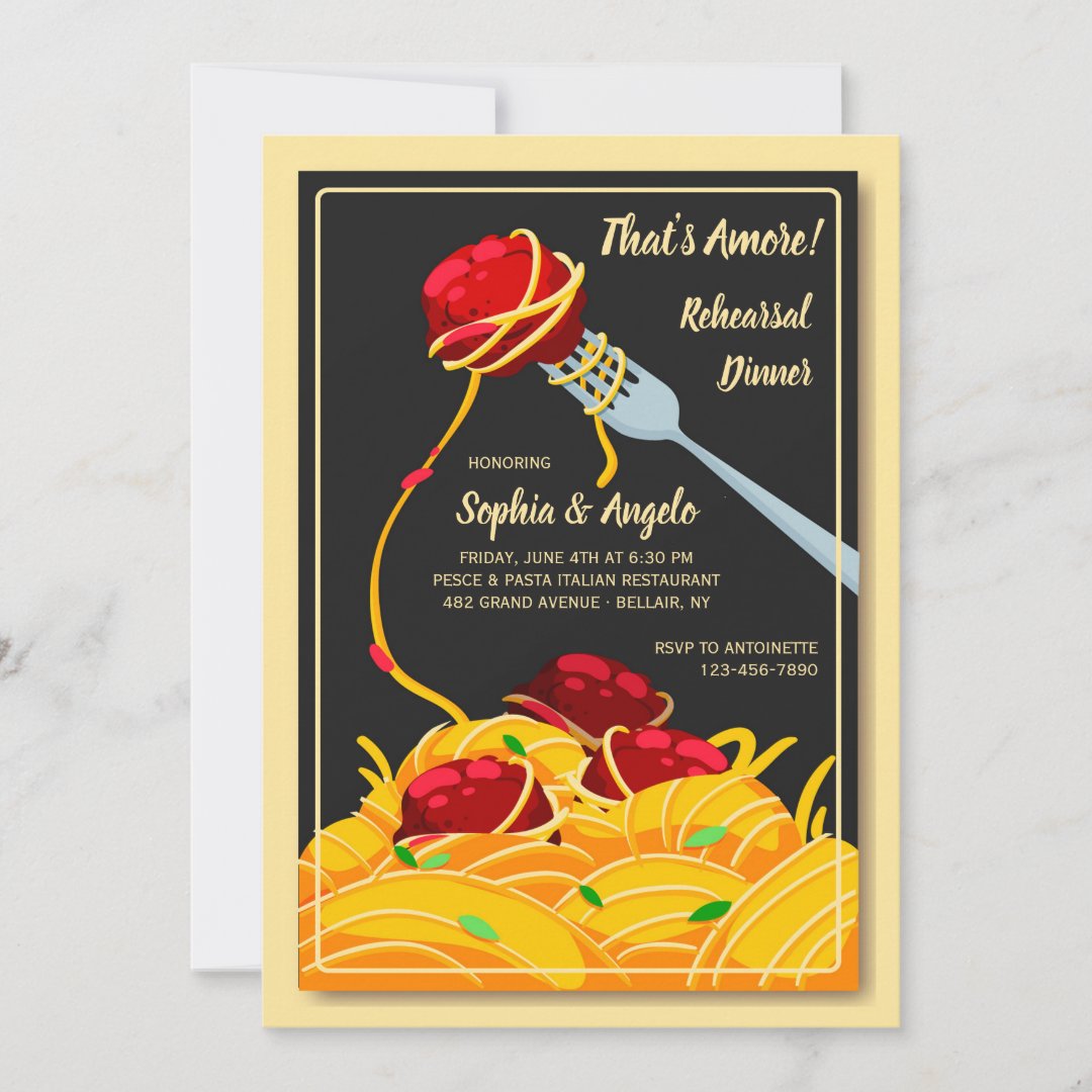 Italian Dinner Invitation | Zazzle