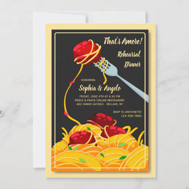 Italian Dinner Invitation | Zazzle