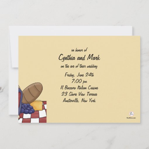 Italian Dinner Invitation | Zazzle