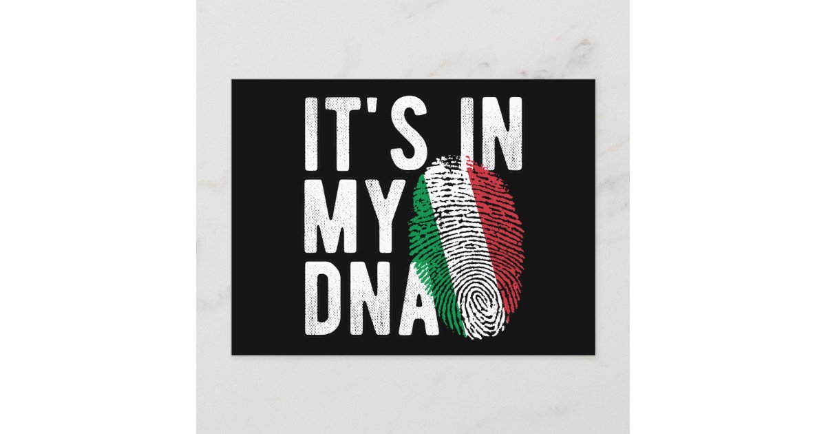 Italian DNA Family Reunion Invitation Postcard | Zazzle