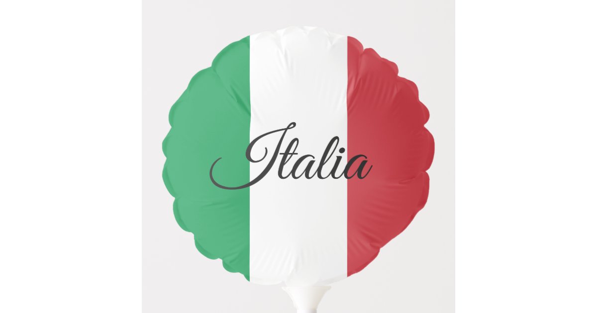 Italian Flag Balloon, patriots party / love Italy Balloon | Zazzle