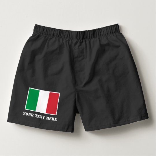 Italian flag boxer shorts underwear for proud men | Zazzle.com