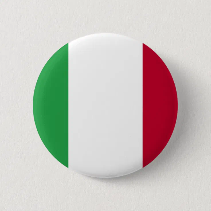 ITALIAN FLAG BUTTON | Zazzle