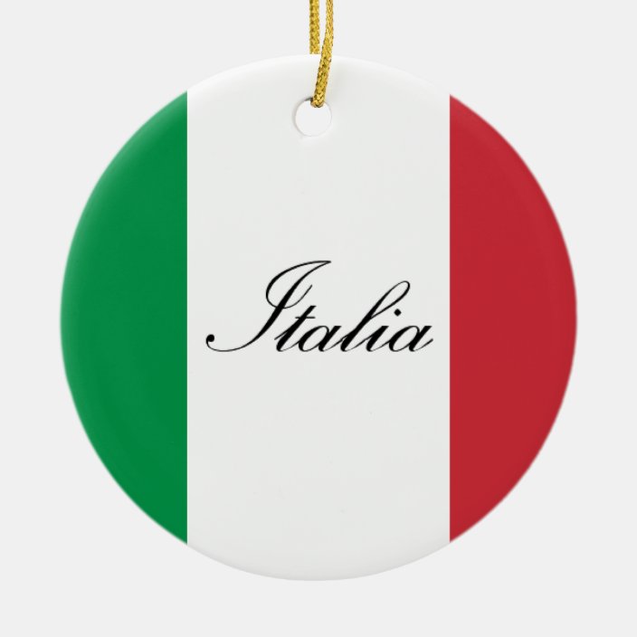 Italian Flag - Flag of Italy - Italia Ceramic Ornament | Zazzle.com