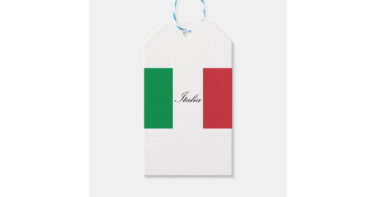 Italian Flag - Flag of Italy - Italia Gift Tags | Zazzle