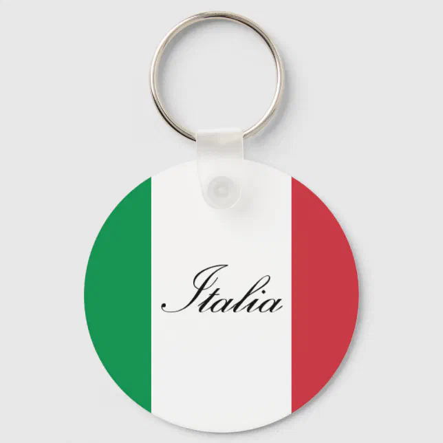 Italian Flag - Flag of Italy - Italia Keychain | Zazzle