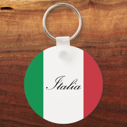 Italian Flag - Flag of Italy - Italia Keychain | Zazzle